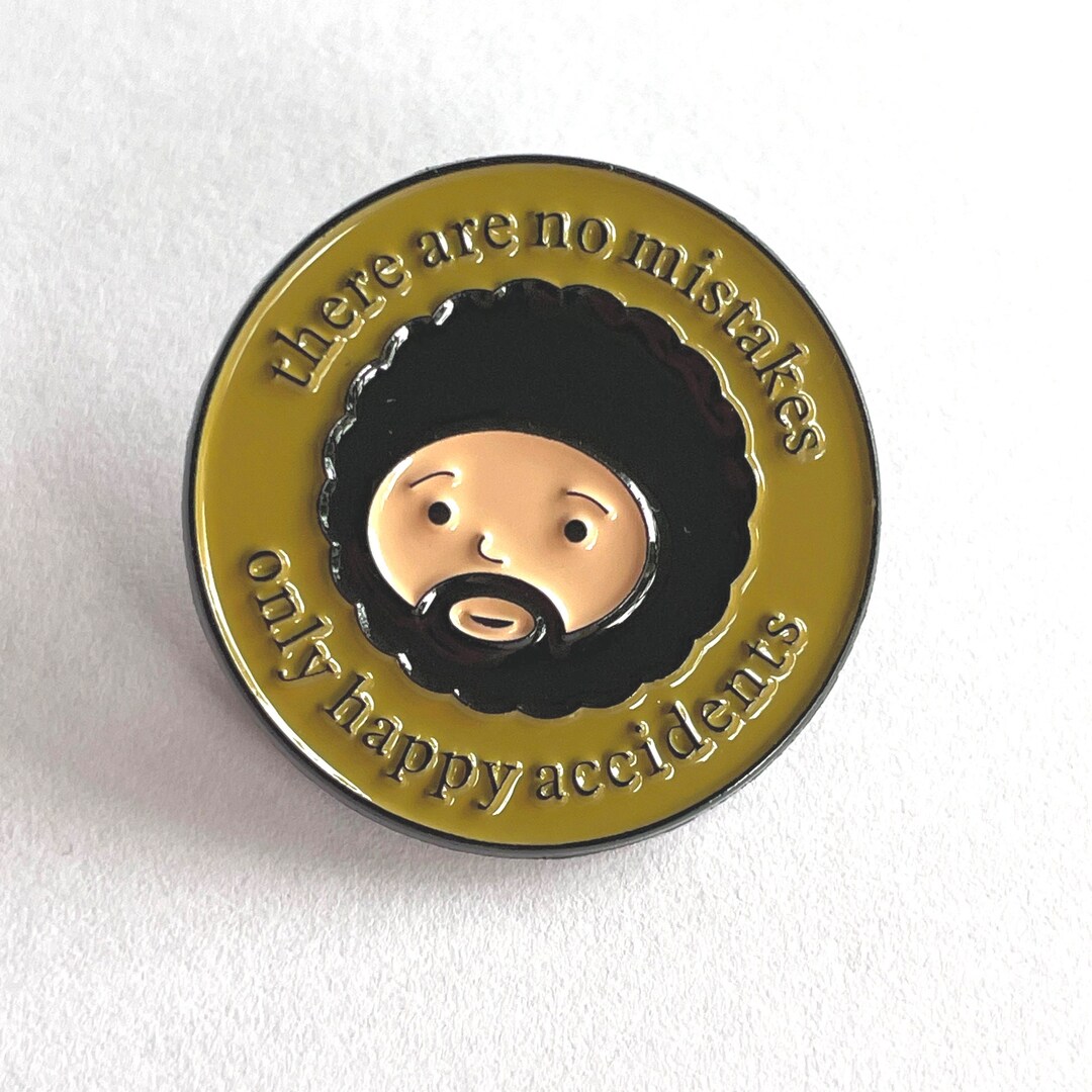 Bob Ross Enamel Pin Birthday, School, Gift, Accessory, Enamel Pin ...