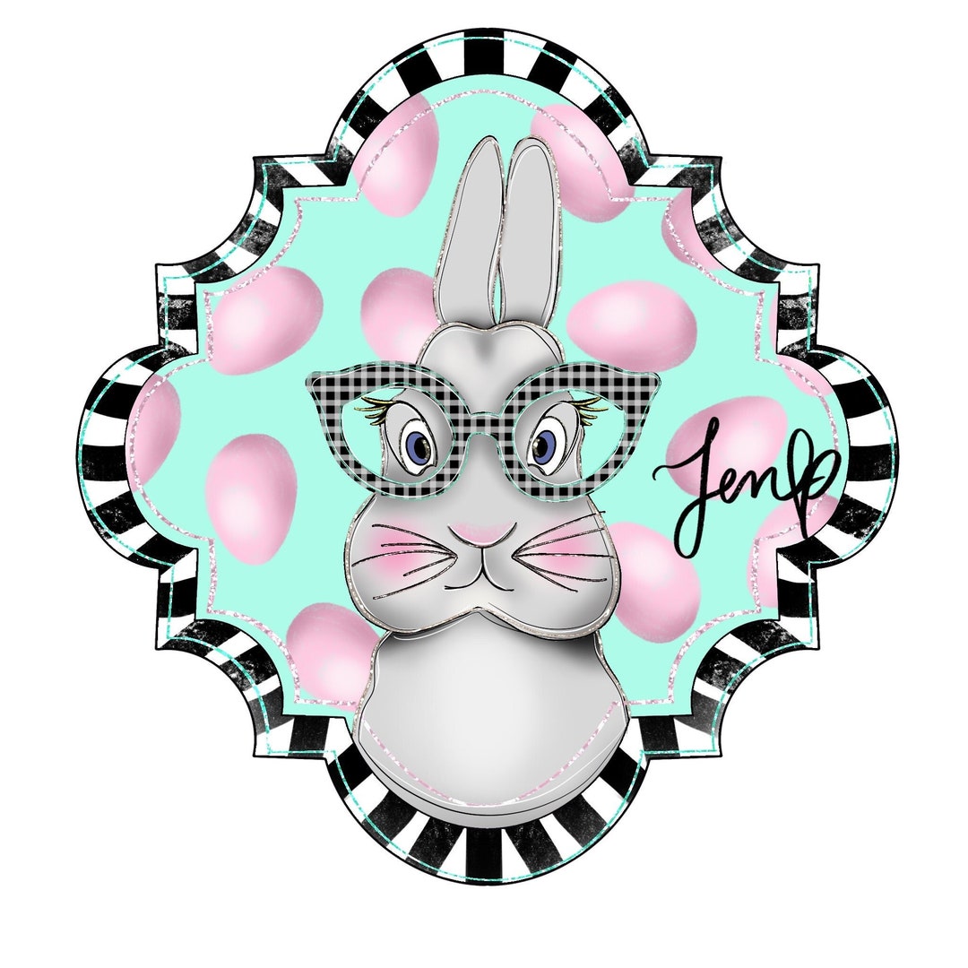 Digital Template Easter Bunny Happy Easter Carrot - Etsy