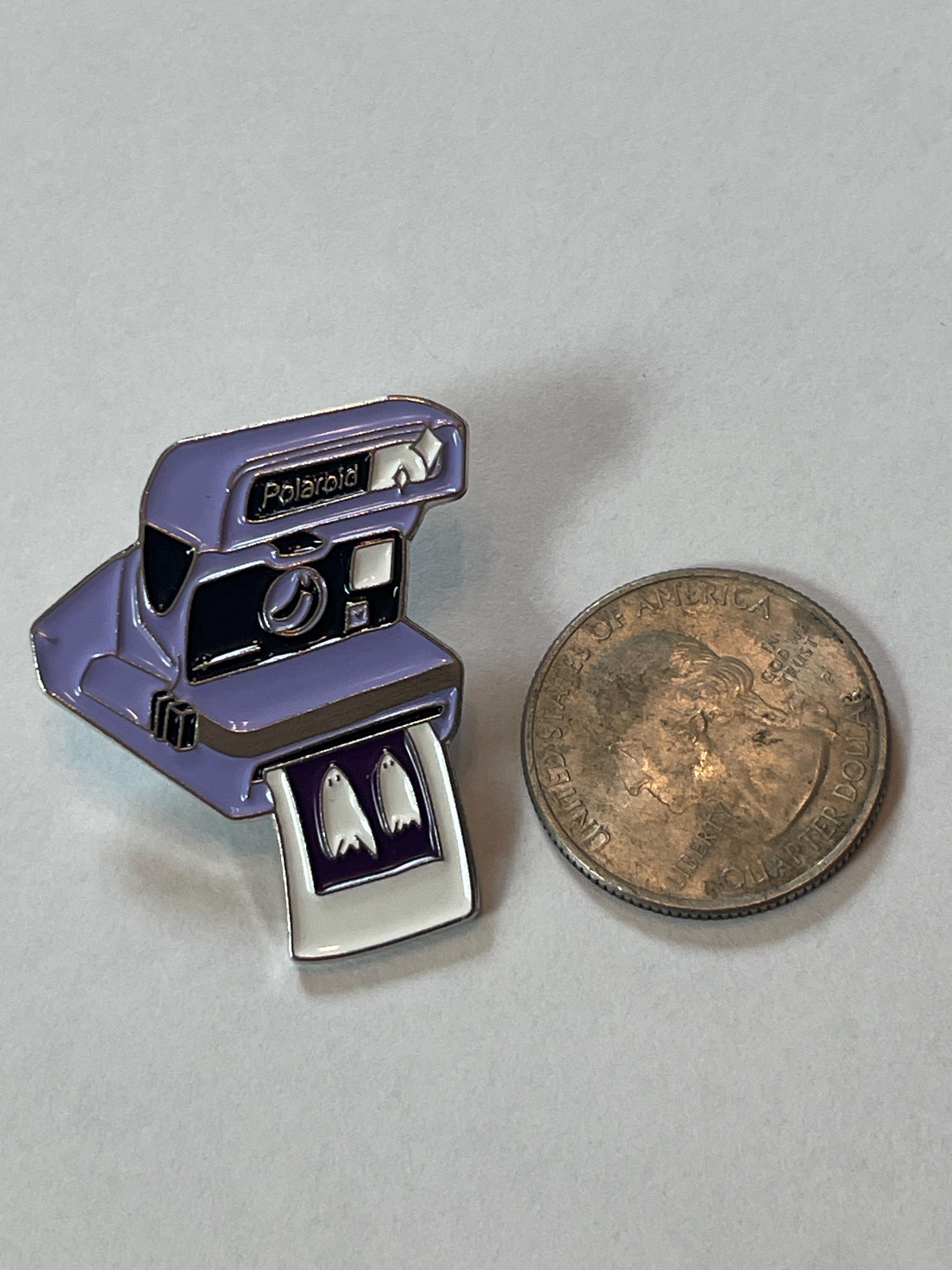 Polaroid Ghost Halloween Enamel Pin Birthday, School, Gift, Accessory ...