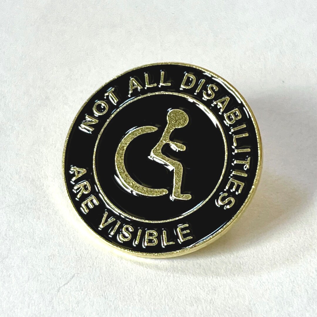 Disability Enamel Pin Birthday, School, Gift, Accessory, Enamel Pin ...