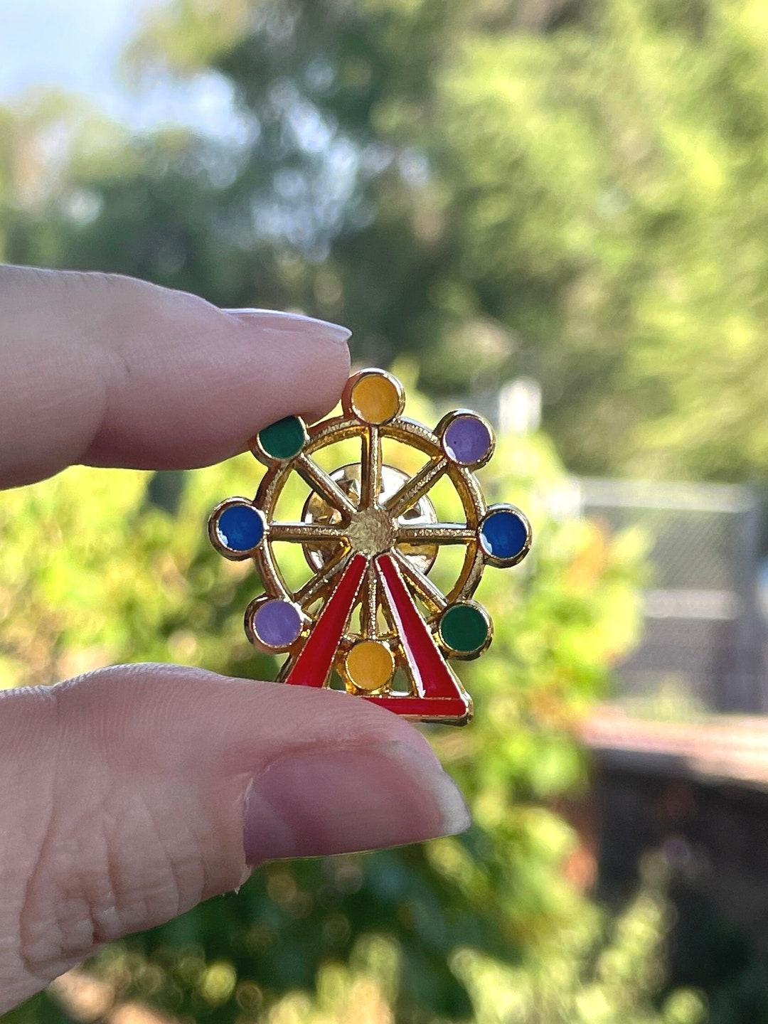 Ferris Wheel Carnival Enamel Pin Birthday, School, Gift, Accessory ...