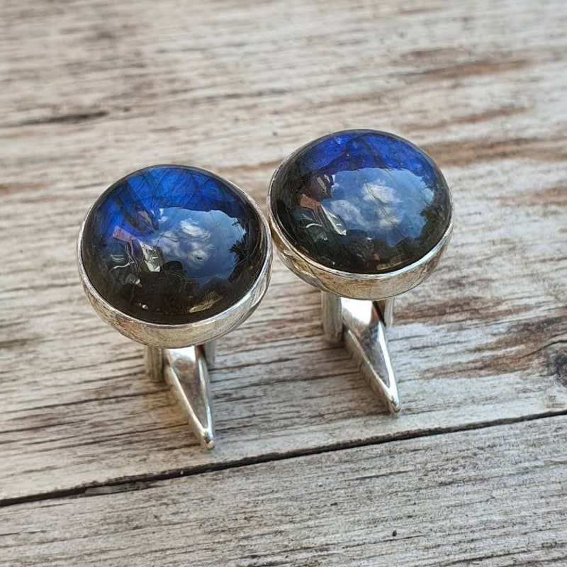 Gemstone Cufflinks - Etsy