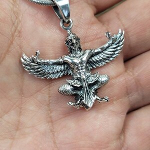 Lord Garuda Wing Pendant, 925 Sterling Silver Pendant, Lord Garuda ...