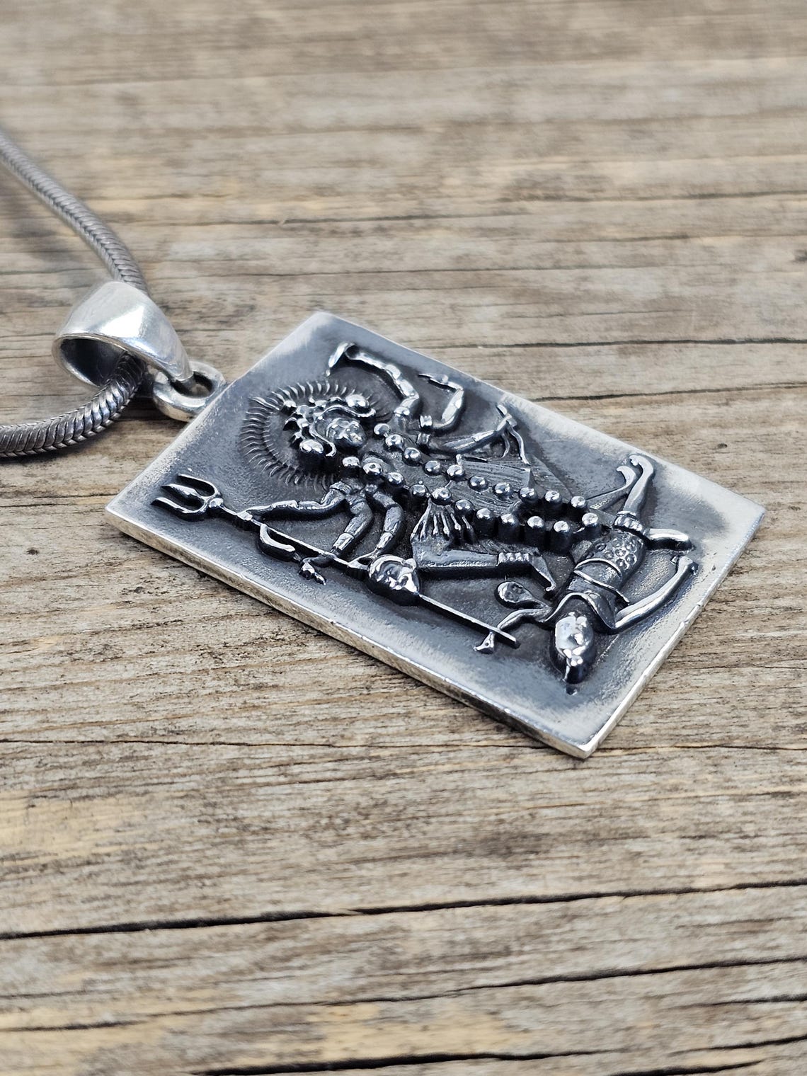 Kali Pendant, 925 Sterling Silver Pendant,hinduism God, Meditation ...