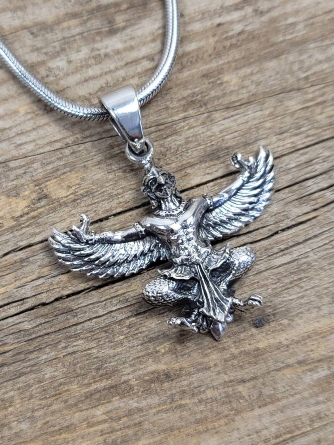 Lord Garuda Wing Pendant, 925 Sterling Silver Pendant, Lord Garuda ...