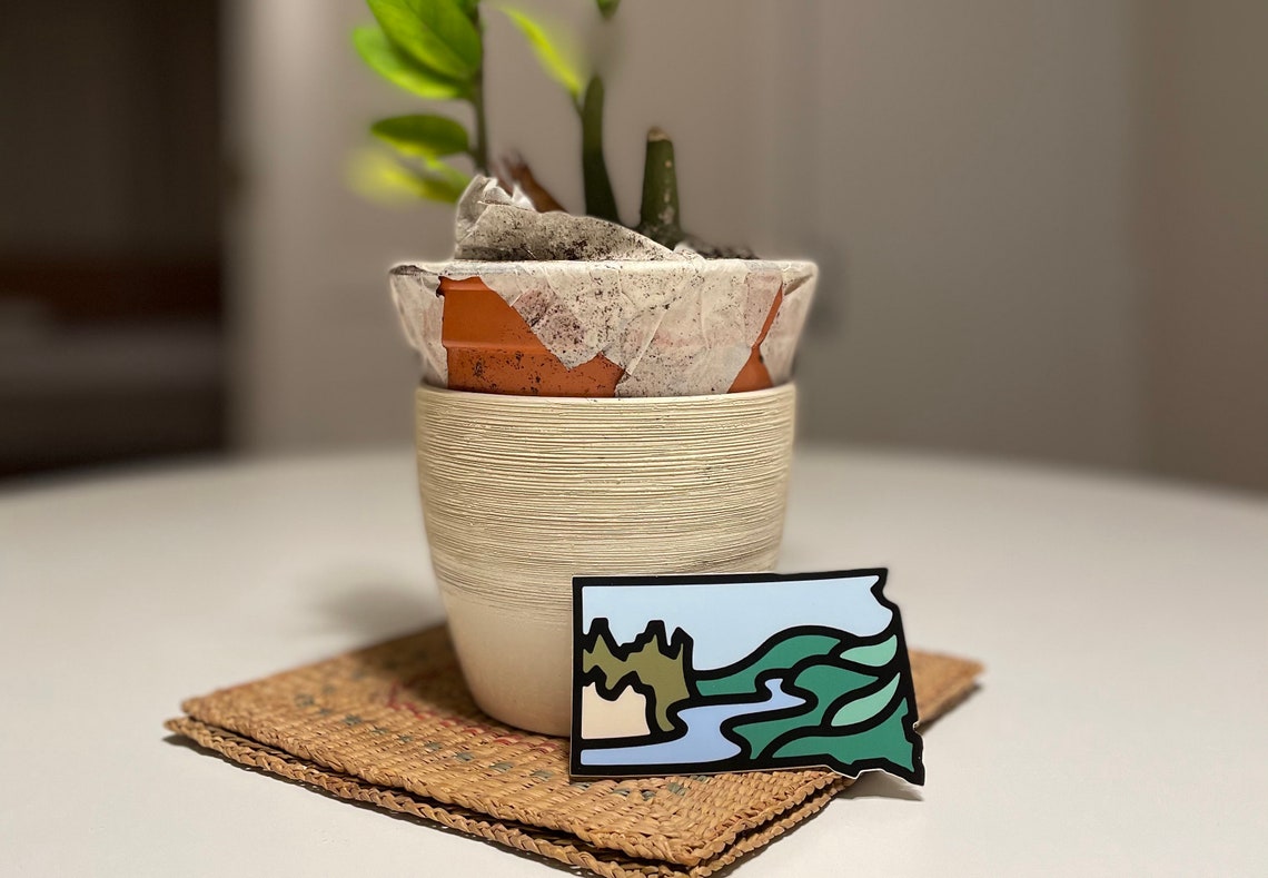 South Dakota Vinyl Sticker Vinyl Decal South Dakota Decal | Etsy