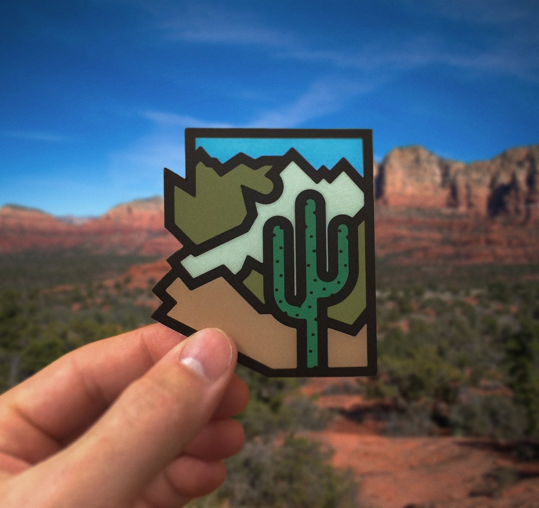 Arizona Vinyl Sticker Vinyl Decal Arizona Decal Outdoor Sticker Bumper ...