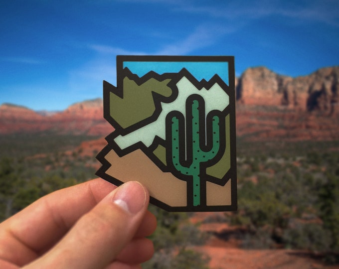Arizona Vinyl Sticker Vinyl Decal Arizona Decal Outdoor Sticker Bumper ...