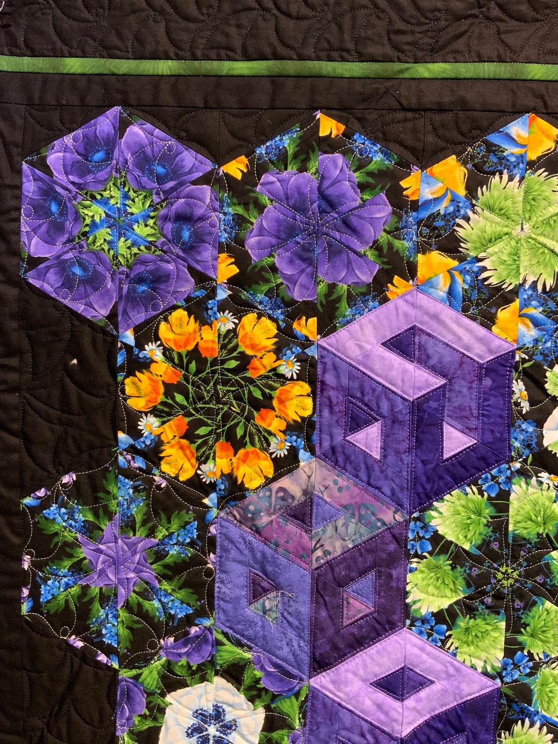 One Block Wonder Kaleidoscope Quilt - Etsy