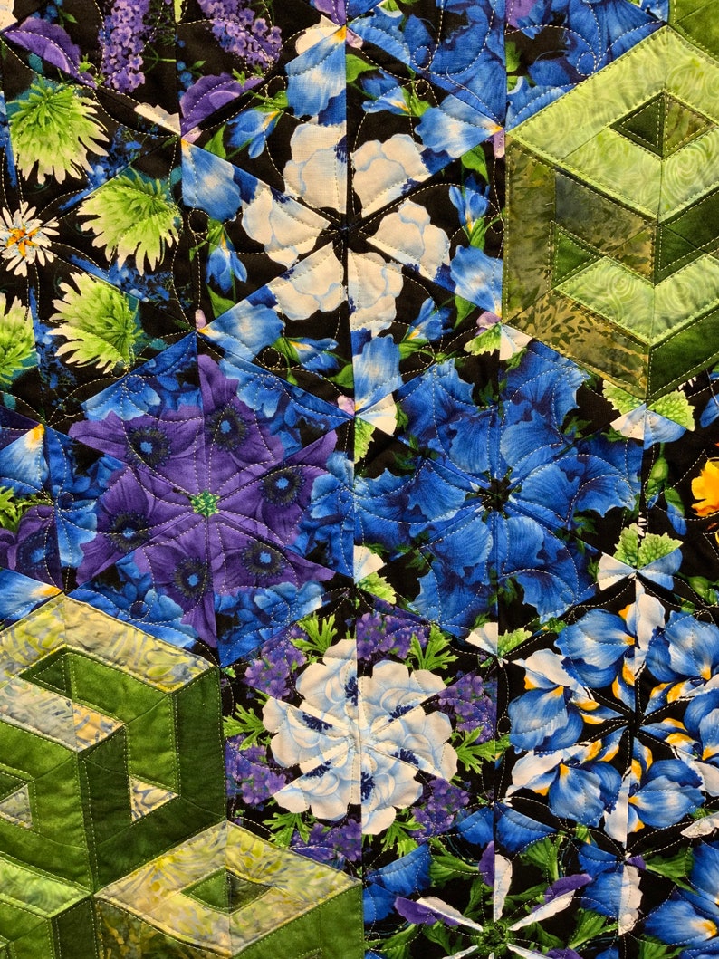 One Block Wonder Kaleidoscope Quilt - Etsy