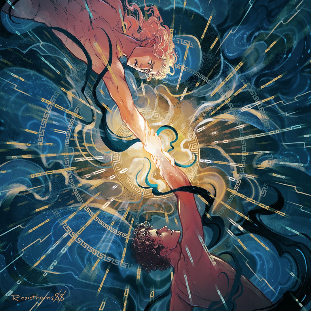 Flood of Light -achilles and Patroclus Print - Etsy