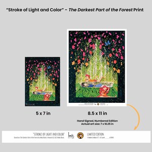 Stroke of Light and Color -officially Licensed "the Darkest Part of the Forest" Print - Etsy
