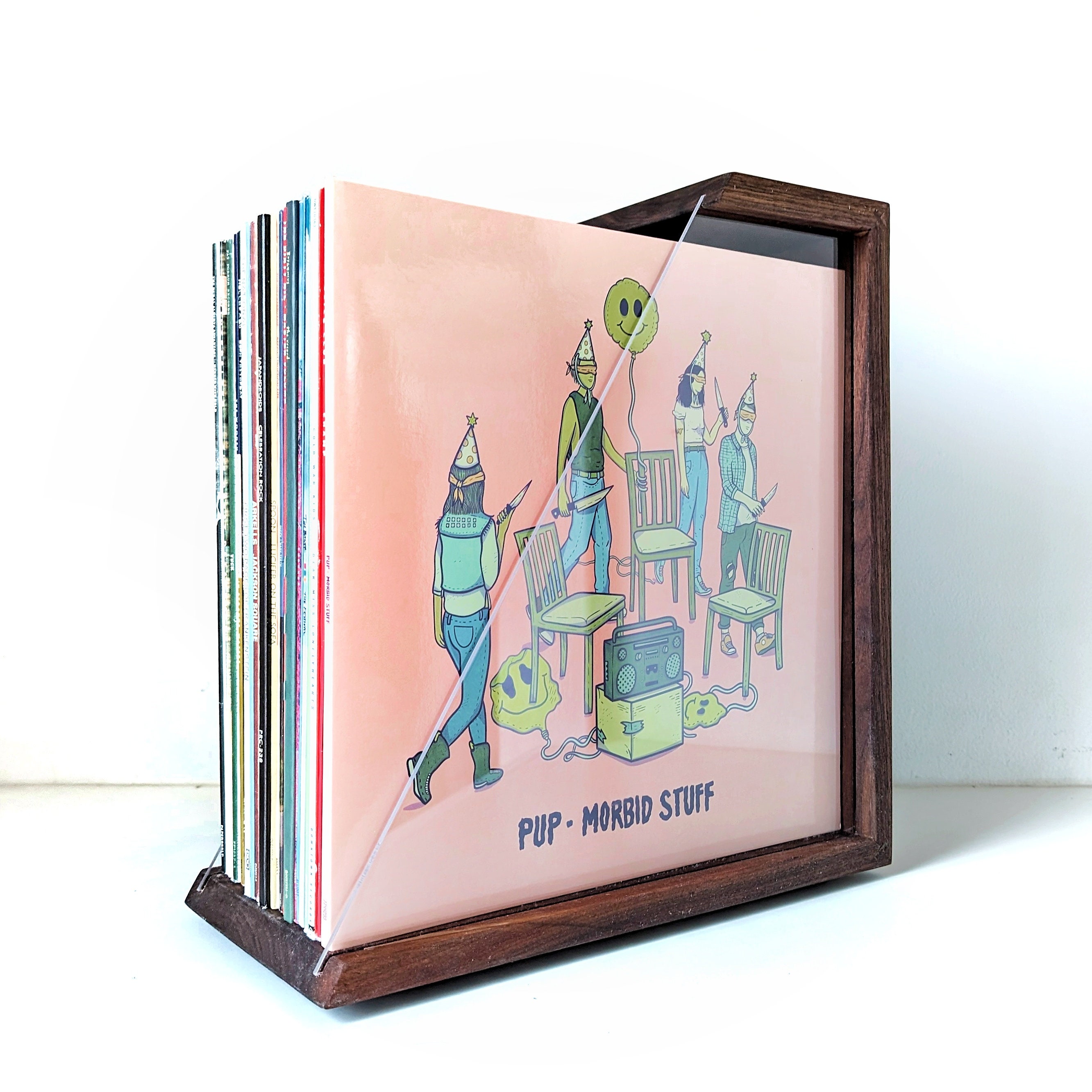 Hand Crafted Tabletop Record Storage Case - Etsy