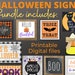 Tiered Tray Signs, Halloween Bundle, Digital, Printable, Do It Yourself ...