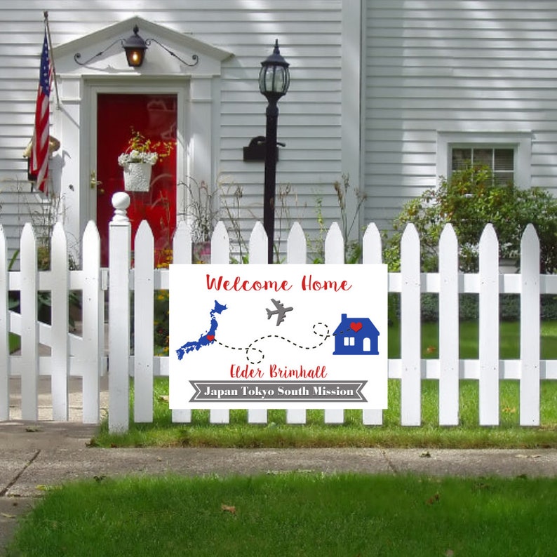 LDS Missionary Welcome Home Poster/ Banner With Map or Photo - Etsy