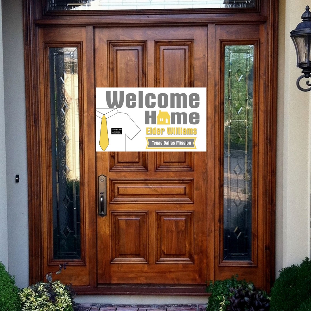 LDS Missionary Welcome Home Banner (digital File) - Etsy