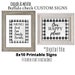 Custom Buffalo Check Sign 8 X 10 Black and White Digital - Etsy