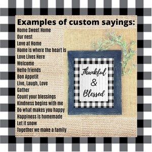 Custom Buffalo Check Sign 8 X 10 Black and White Digital - Etsy