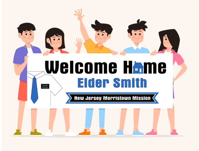 LDS Missionary Welcome Home Banner digital File - Etsy