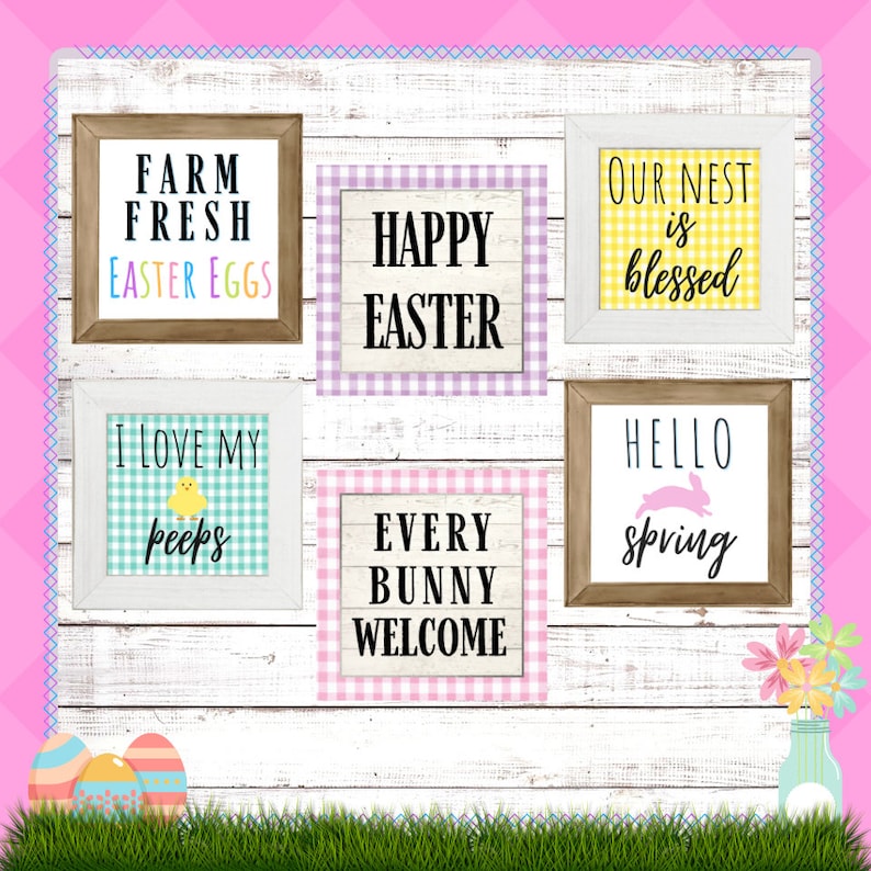 Tiered Tray Signs, Easter Signs, Digital, Printable, Diy (jpg File) - Etsy