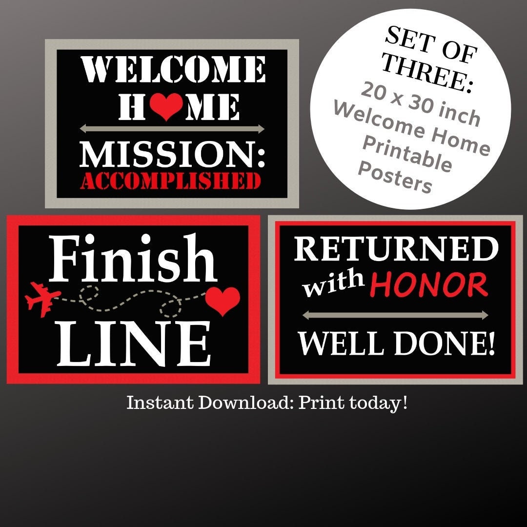 Welcome Home Missionary Poster/sign Collection (digital) - Etsy