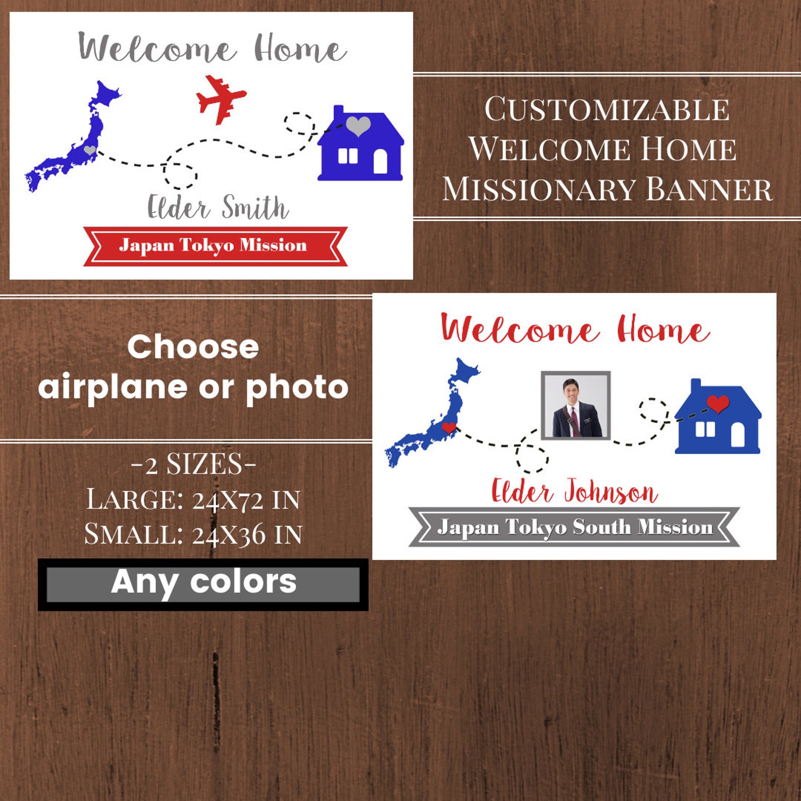 LDS Missionary Welcome Home Poster/ Banner With Map or Photo - Etsy