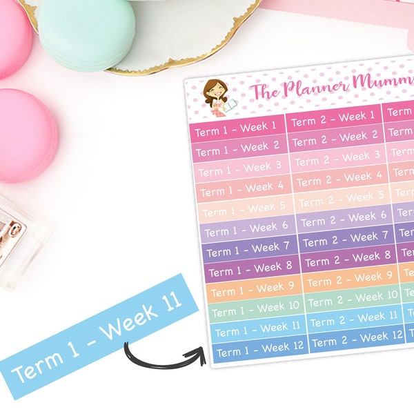Australian School Term Stickers - Etsy