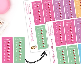 Medicine Reminder Stickers - Etsy