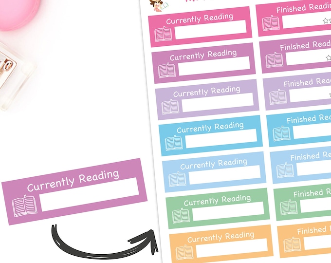 Currently Reading Finished Reading Review Book Reminder Planner ...