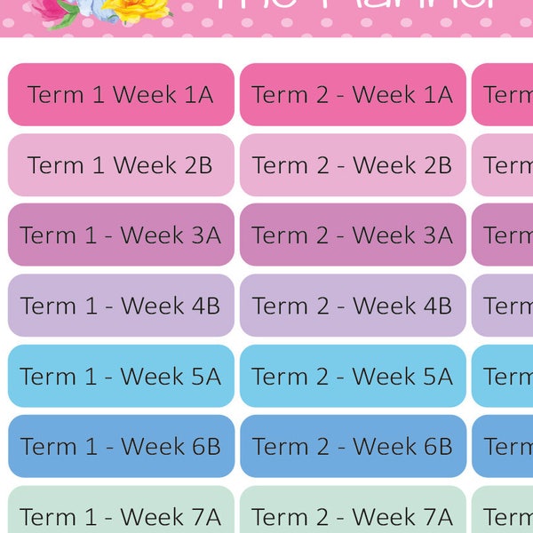 Australian School Term Stickers - Etsy