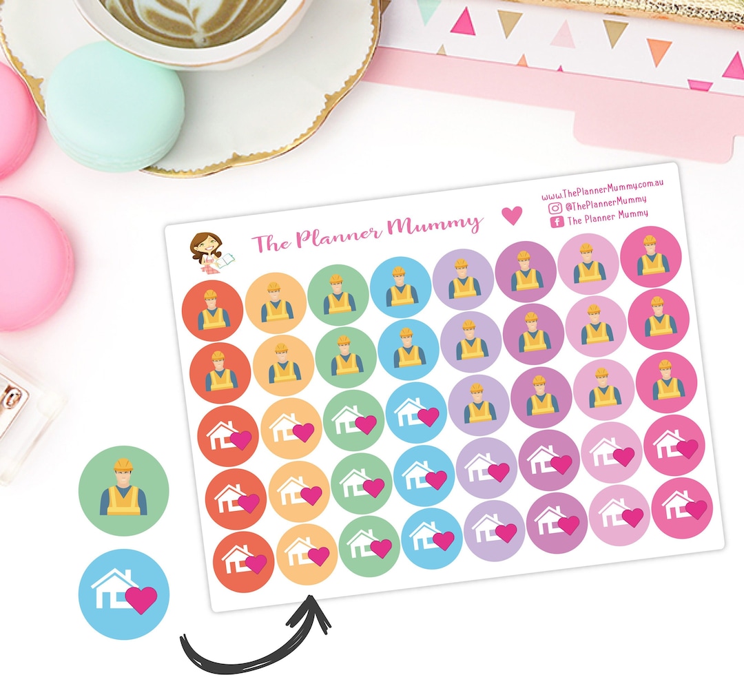 40 X FIFO Fly in Fly Out Worker Mum Dad Reminder Home Away Stickers ...