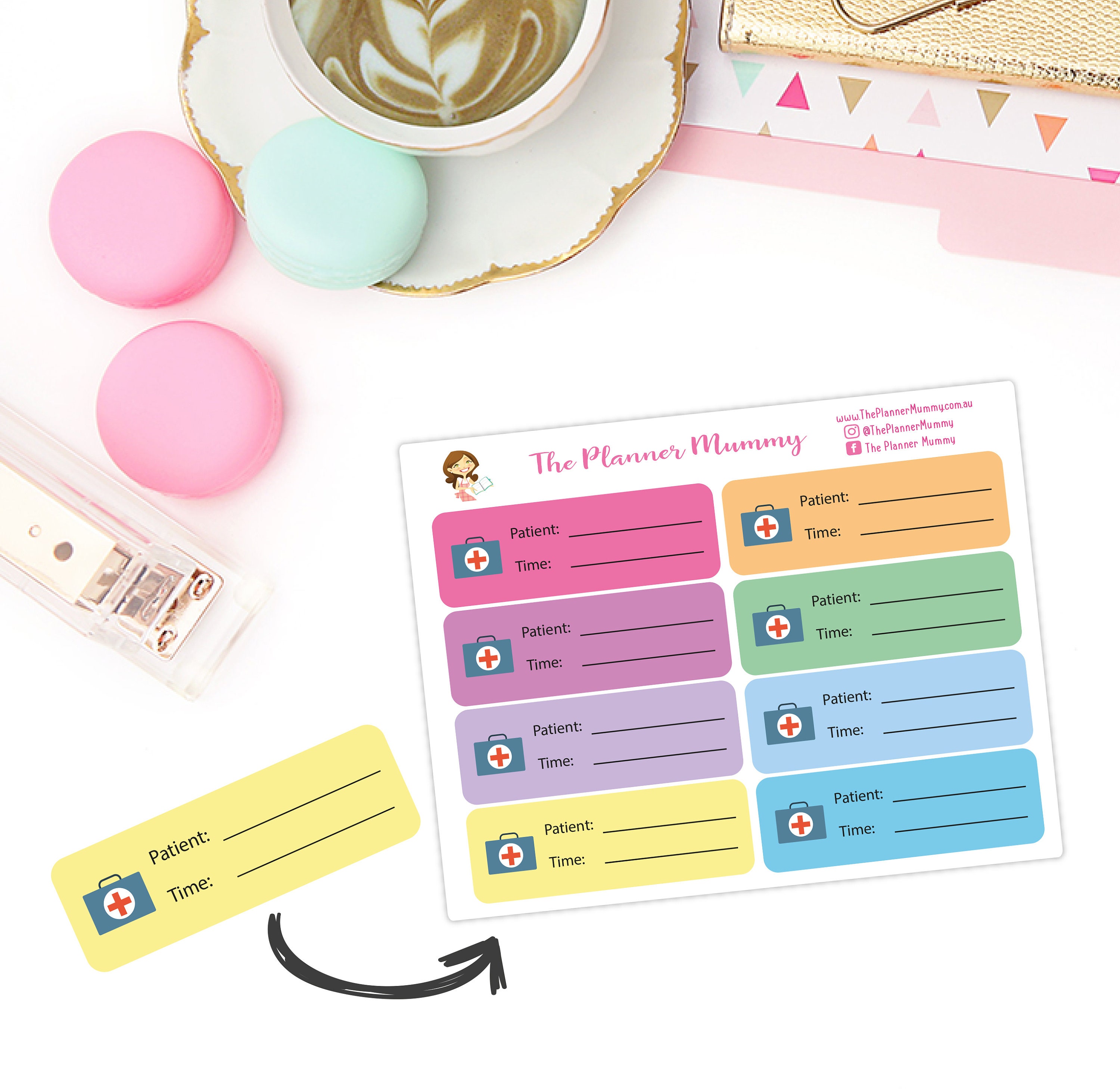 16 x Doctor Appointment Patient Reminder Planner Stickers | Etsy