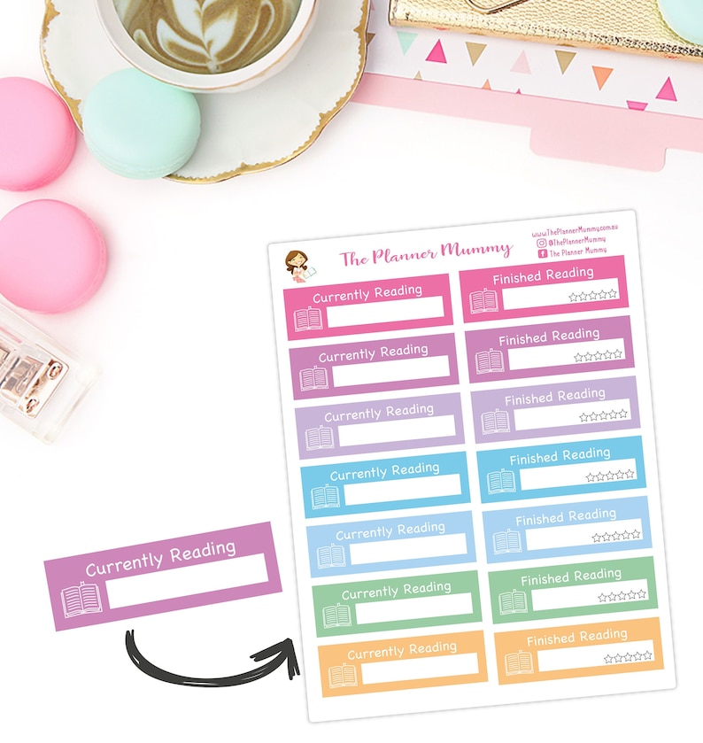 Currently Reading Finished Reading Review Book Reminder - Etsy