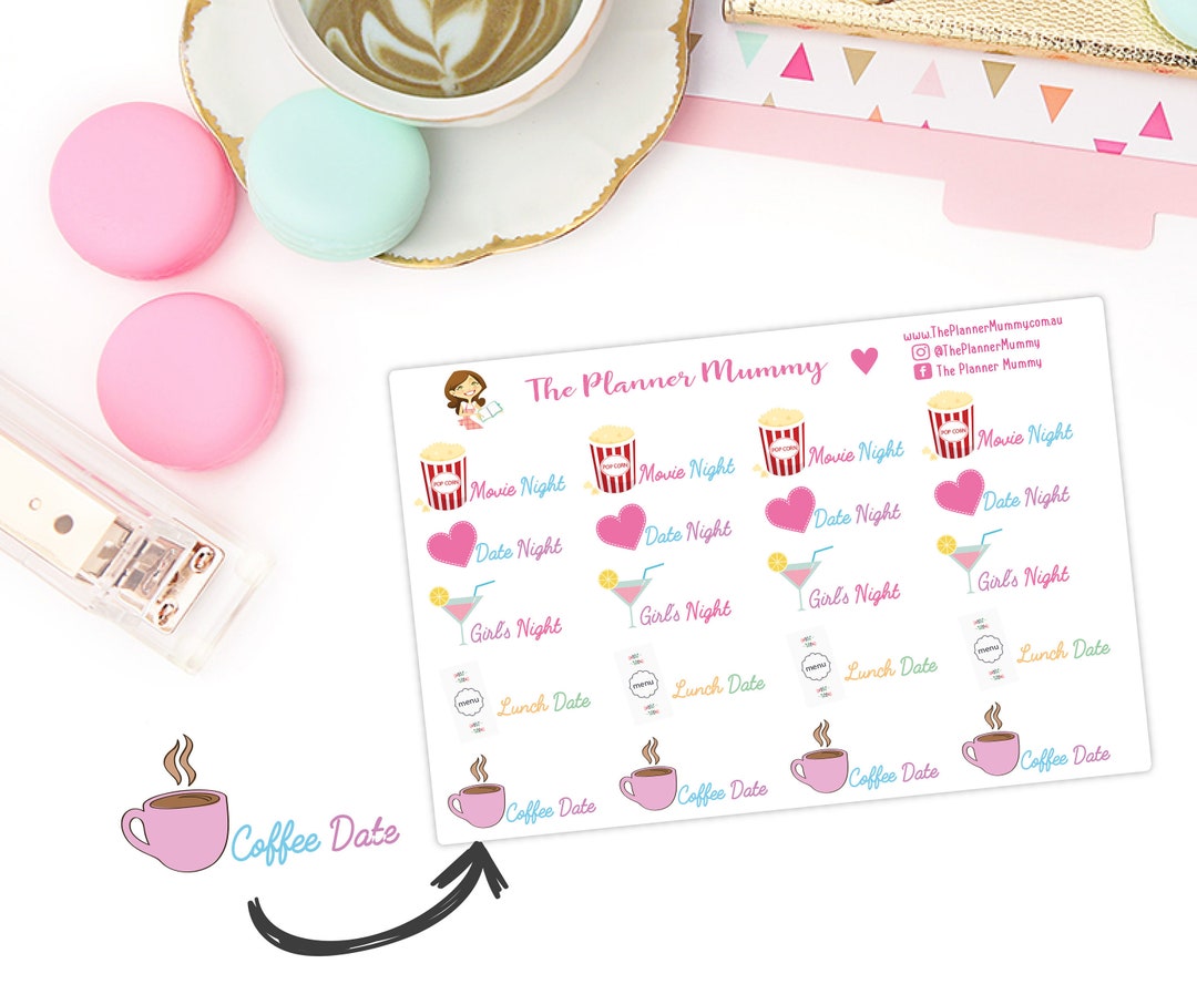 20 X Date Night Event Girls Night Movie Night Lunch Date Coffee Date ...