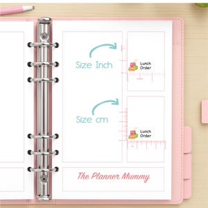 Lunch Order Canteen School Lunch Recess Reminder Stickers Planner Diary ...
