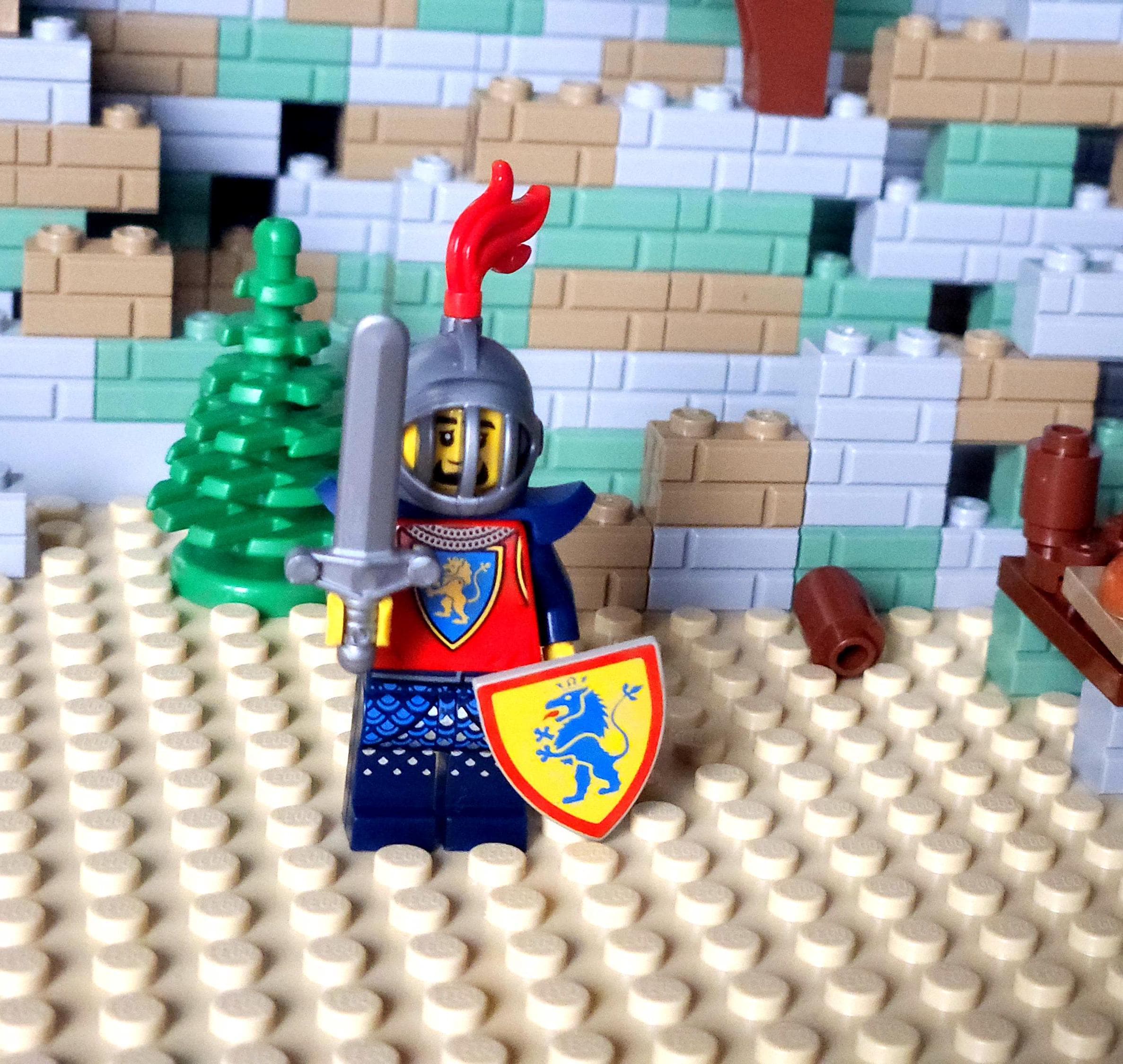 LEGO® MOC Knight Minifigure From Original LEGO® Parts - Brave Knights ...