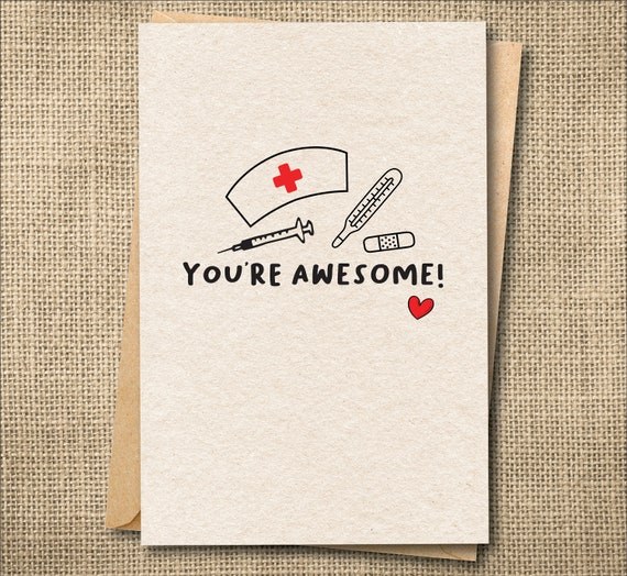 Nurse Card School Nurse Nurse Appreciation Proud of You | Etsy