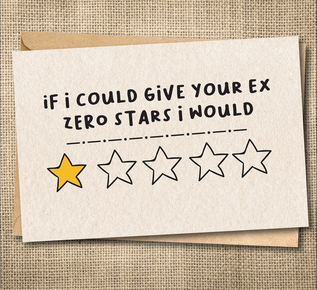 Break up Card, Funny Divorce Card, Snarky Divorce Card, Card for ...