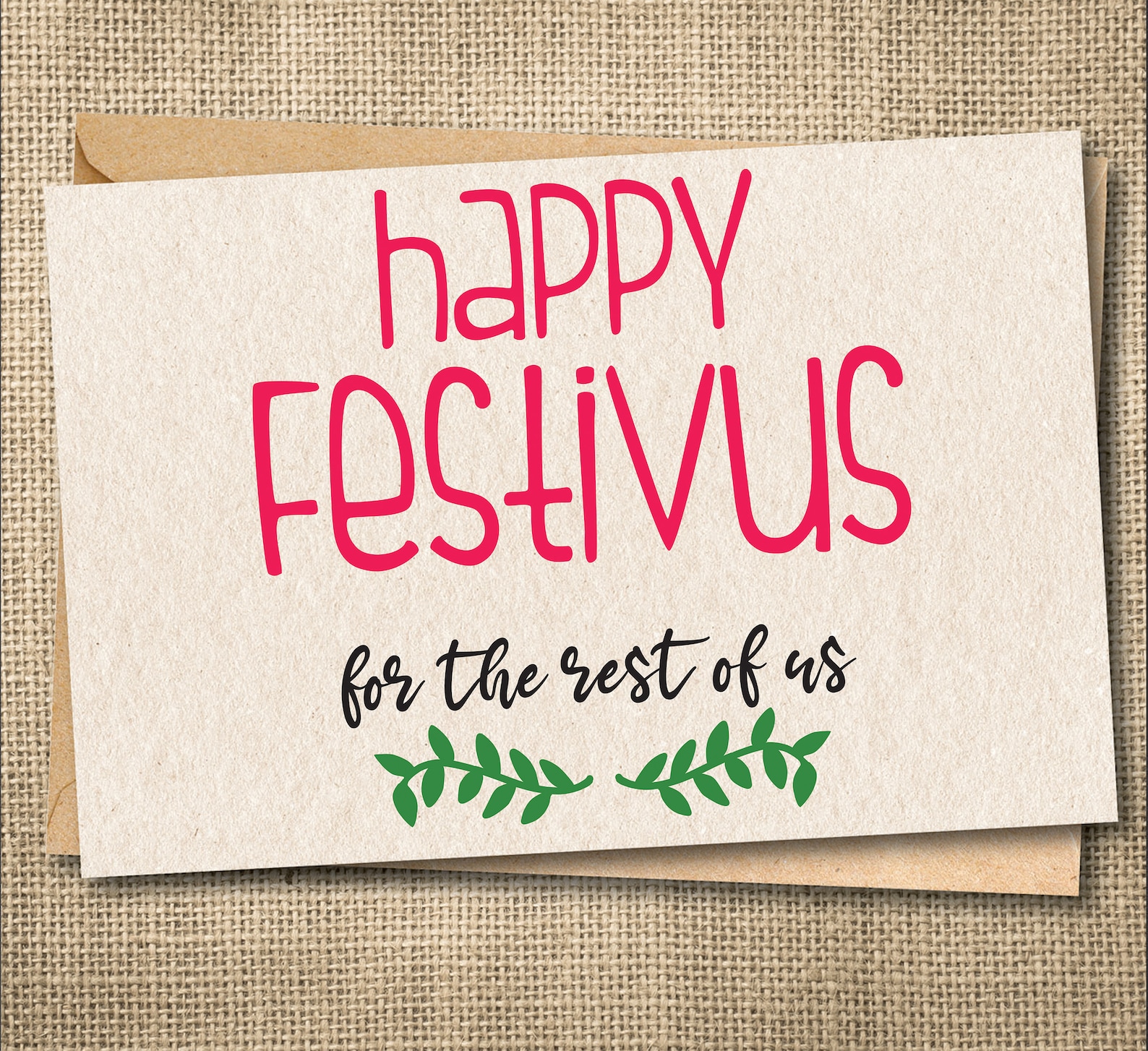 Festivus Card, Seinfeld Card, Happy Festivus for the Rest of Us ...