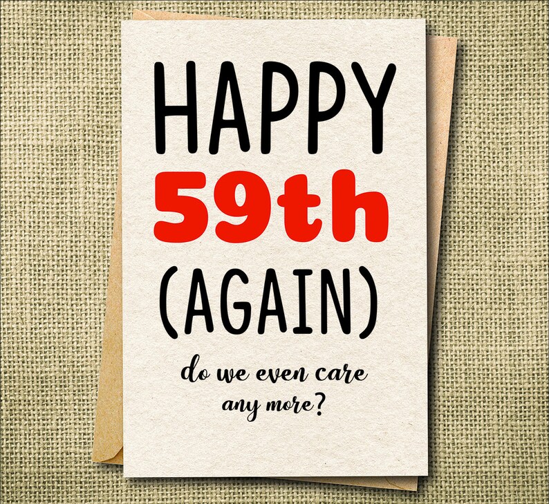 Gin 60th Birthday Card Funny 60th Birthday Card Drinking 60th Birthday 