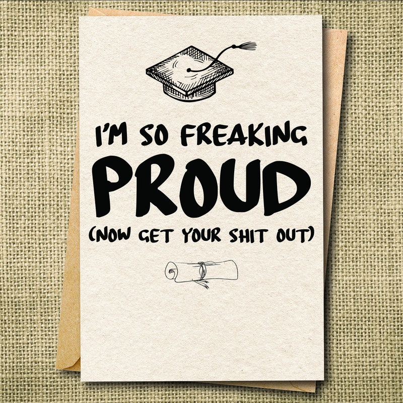 Funny Grad Card - Etsy