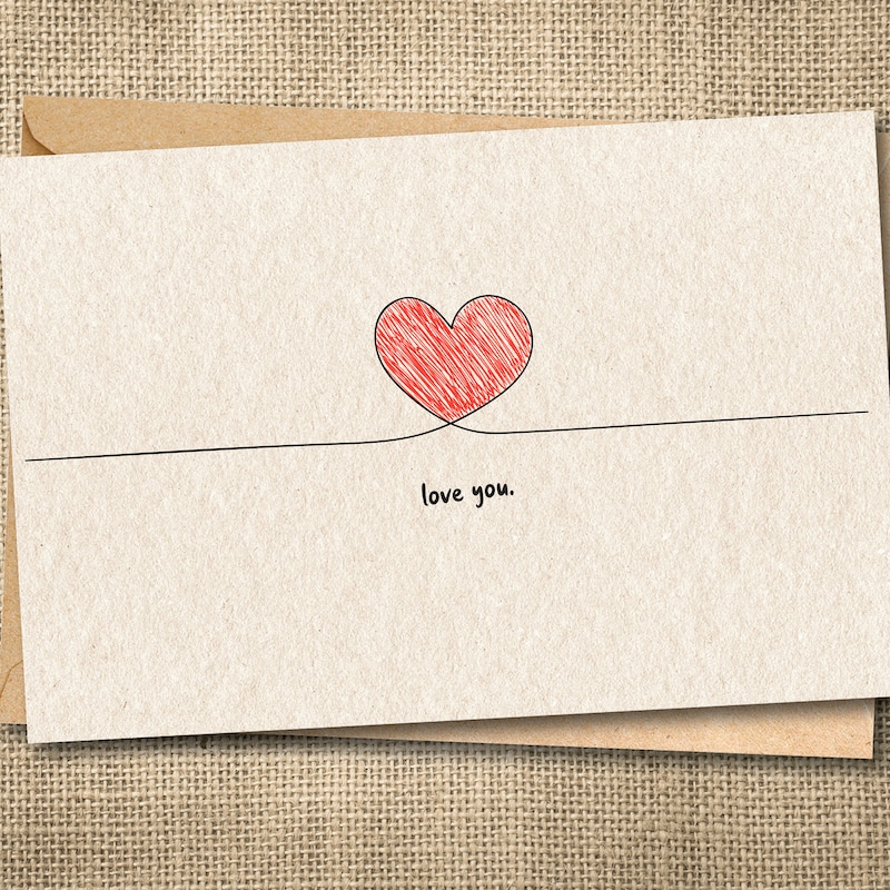 Cute Love Card - Etsy