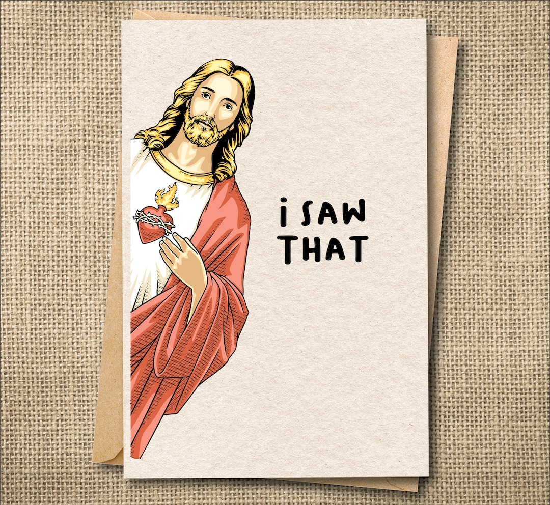 Funny Jesus Birthday Card: Christian Easter, Communion Gift - Etsy