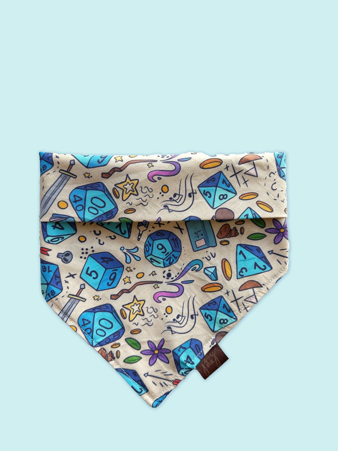 Dog Bandana Dungeons & Dogs DND Role Play Games RPG Dice Bandana Snap ...