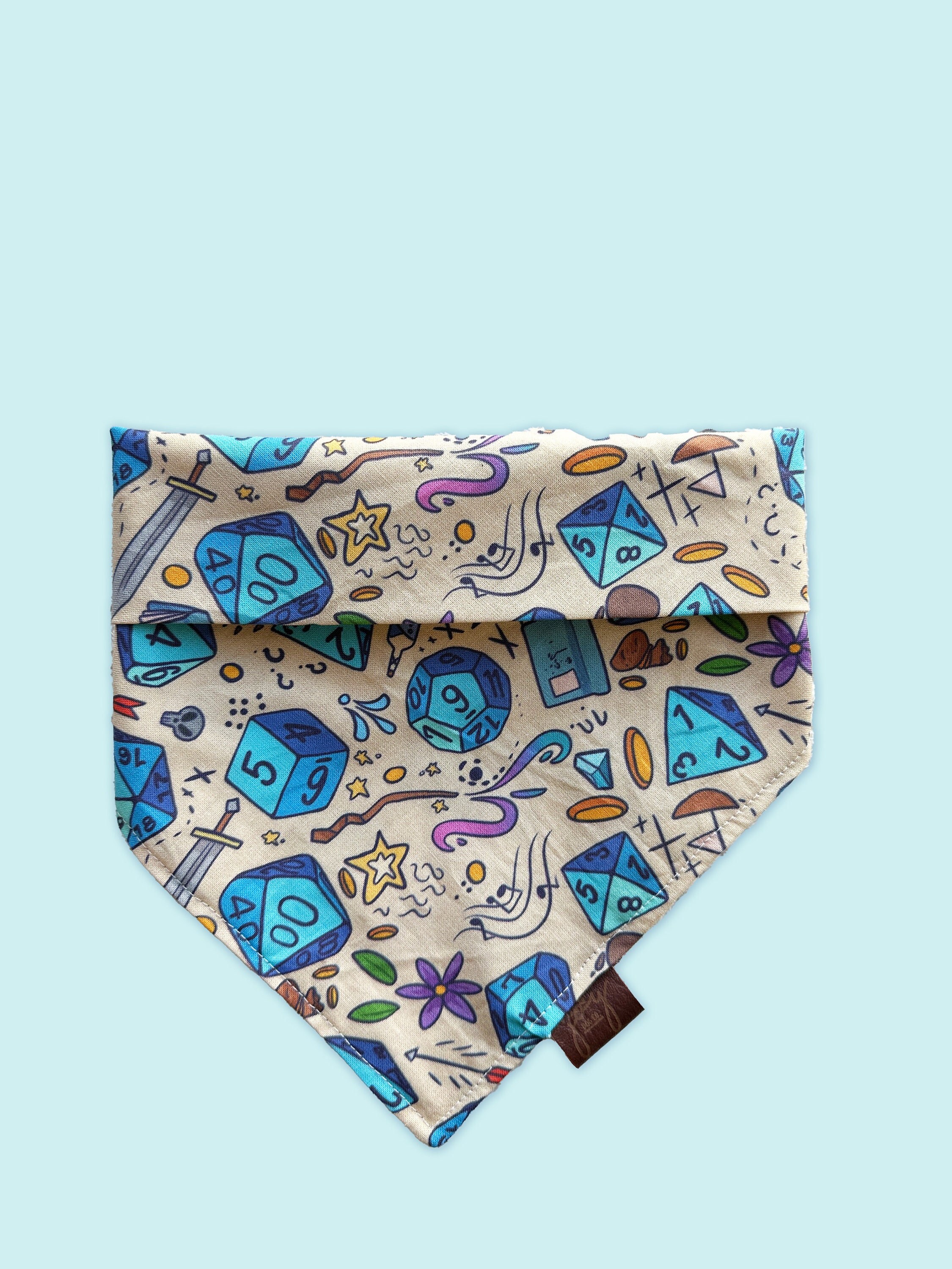 Dog Bandana Dungeons & Dogs DND Role Play Games RPG Dice Bandana Snap ...
