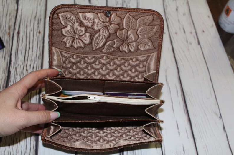 Wallet embroidery designs. In the Hoop purse Clutch little | Etsy