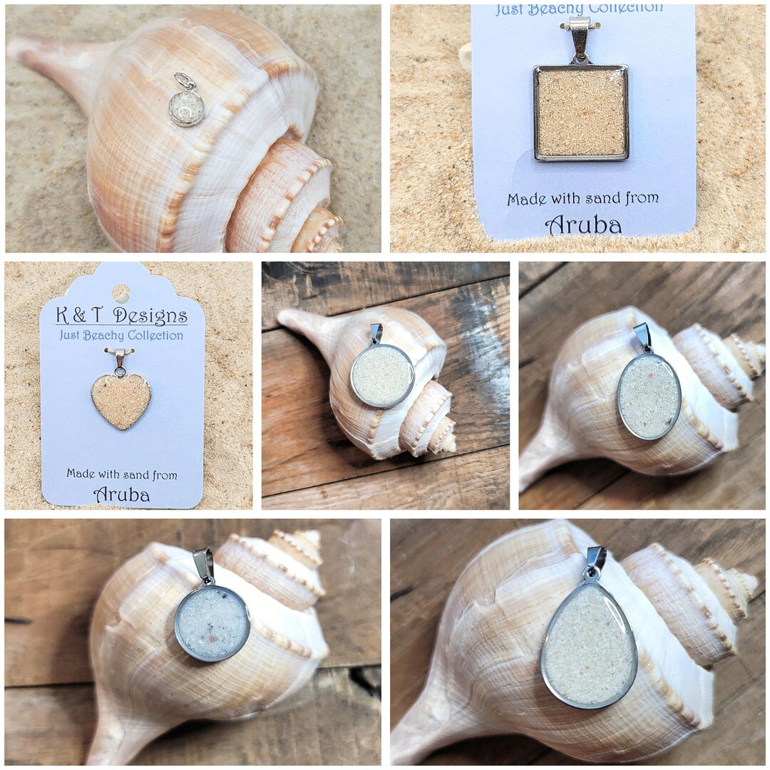 Aruba Sand Pendants / Necklaces - Beach Sand Jewelry - Etsy