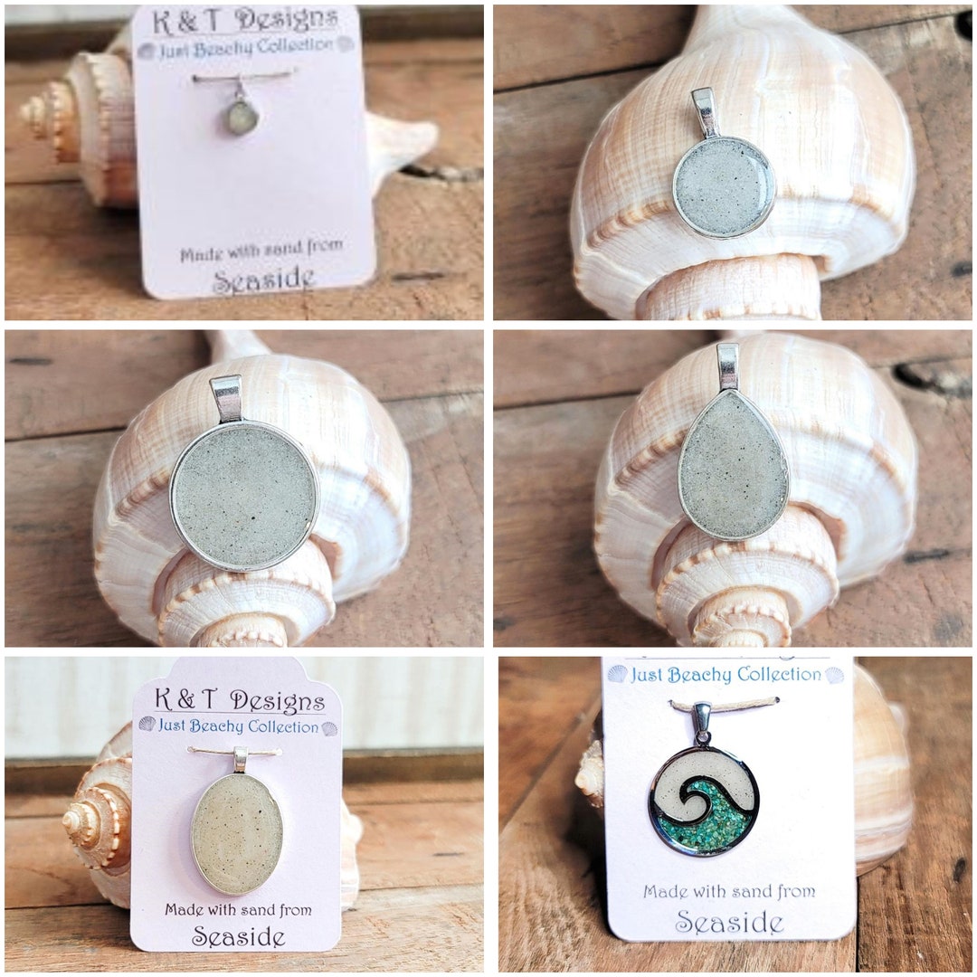 Seaside Sand Pendants / Necklace - Florida Jewelry - Etsy