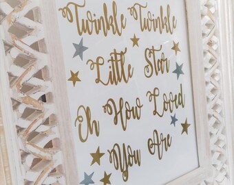 Twinkle Twinkle Little Star Baby Shower Welcome Sign, Do You Know How ...