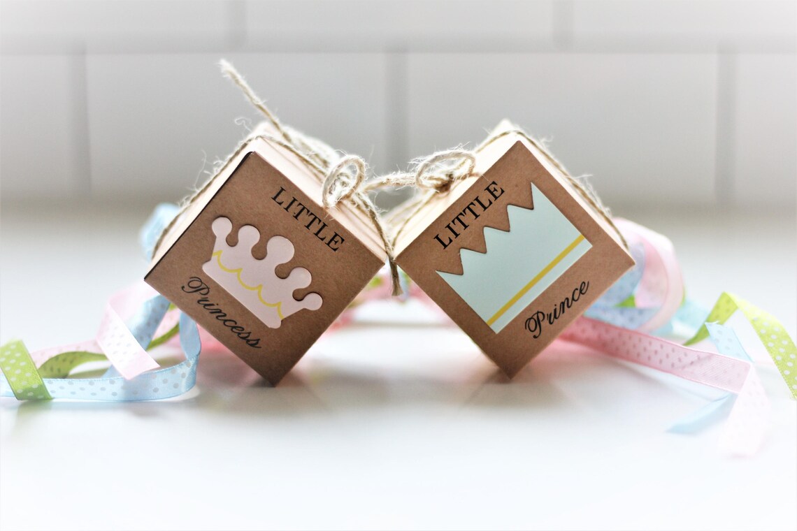 Little Prince Princess Candy Gift Boxes for Baby Shower - Etsy